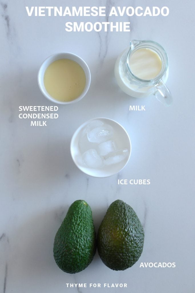 Vietnamese Avocado Smoothie | Thyme For Flavor