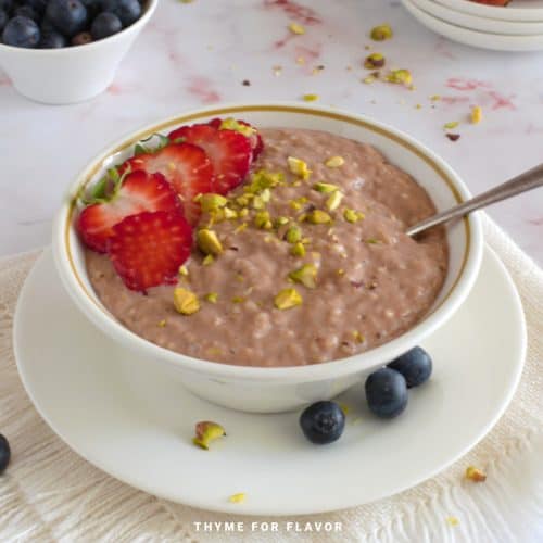 Nutella Porridge | Thyme For Flavor