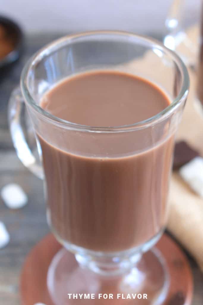 Oat Milk Hot Chocolate | Thyme For Flavor