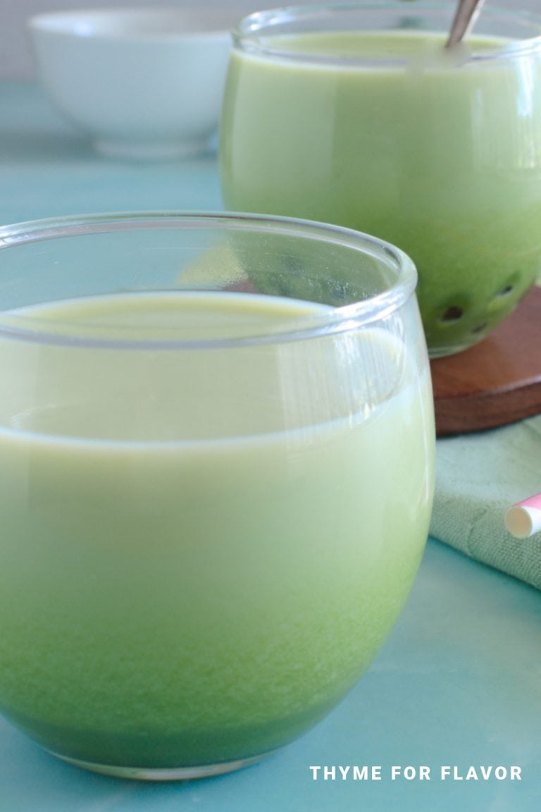Matcha Milk Tea | Thyme For Flavor