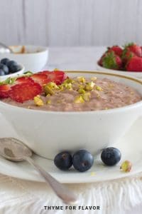Nutella Porridge | Thyme For Flavor