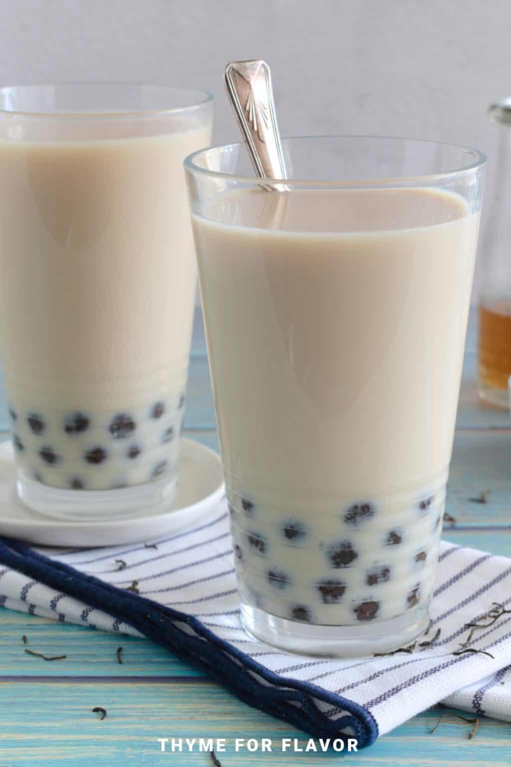 Jasmine Milk Tea | Thyme For Flavor