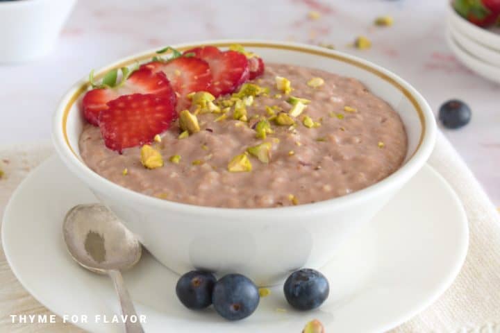 Nutella Porridge | Thyme For Flavor
