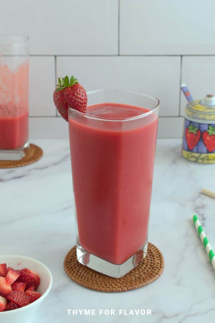 Strawberry Juice Recipe | Thyme For Flavor