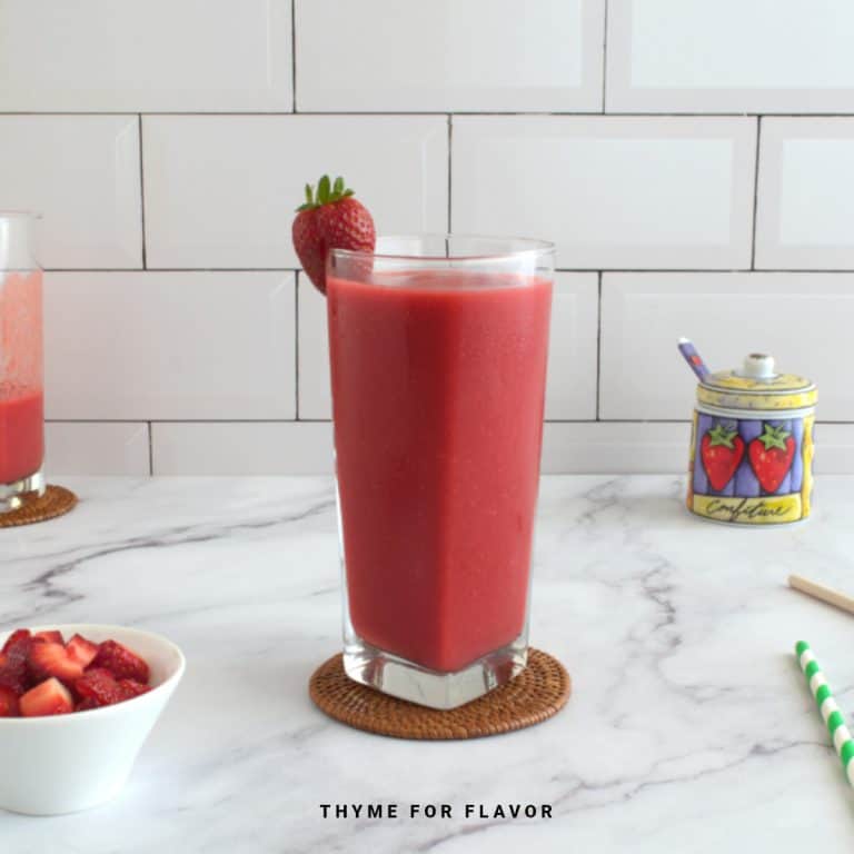 Strawberry Juice Recipe | Thyme For Flavor