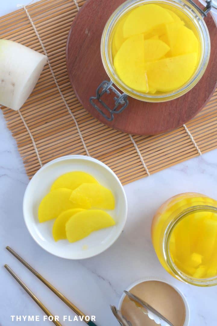 Pickled Daikon Radish | Thyme For Flavor