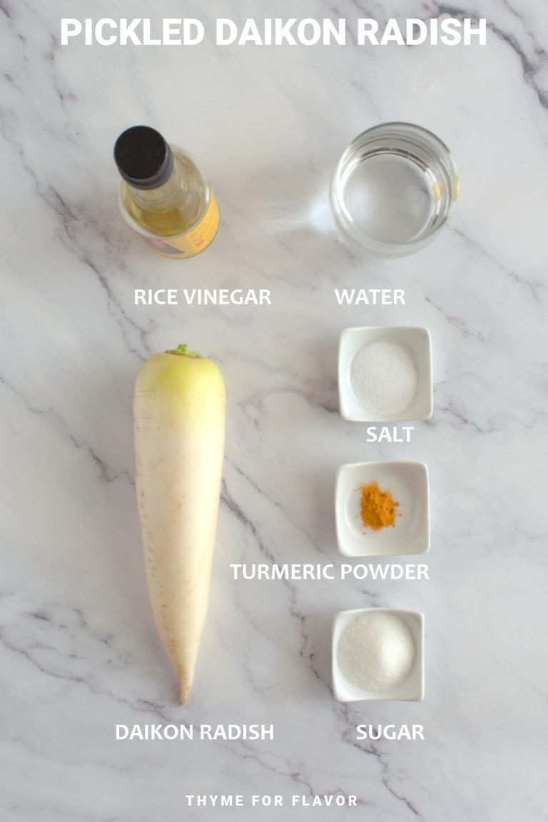 Pickled Daikon Radish | Thyme For Flavor